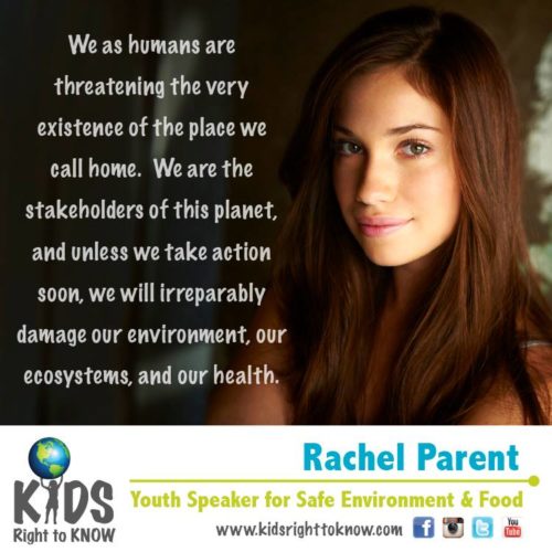 GMO LABELING & KIDS RIGHT TO KNOW - Rachel Parent - Dr. Theresa Nicassio